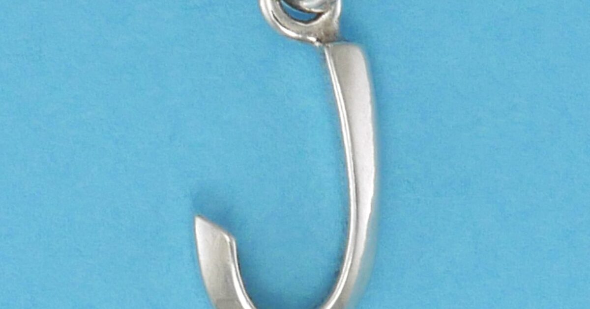 Microsculptures LTR-J Letter-J Silver Charm - Made In The Americas