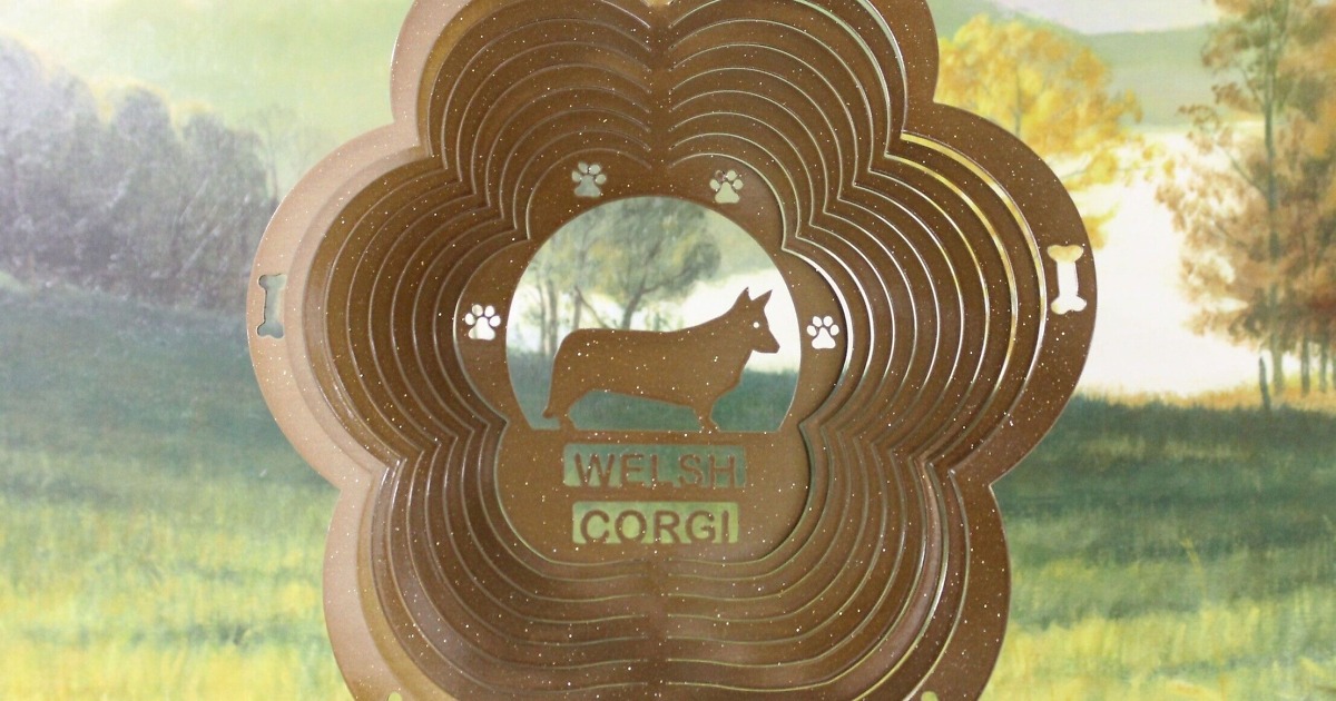 DSA 85055 12" Welsh Corgi Dog Breed Wind Spinner-Copper Starlight ...